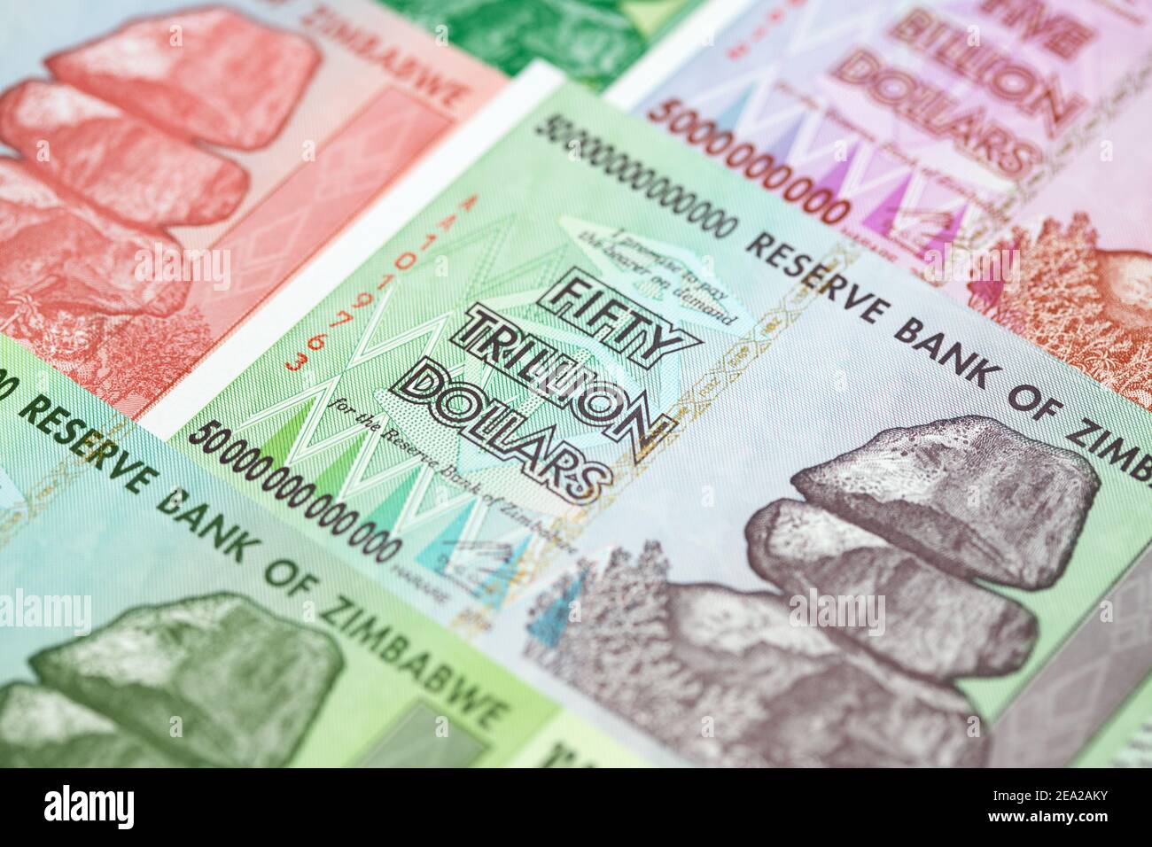 Banknotes of Zimbabwe after hyperinflation Stock Photo - Alamy