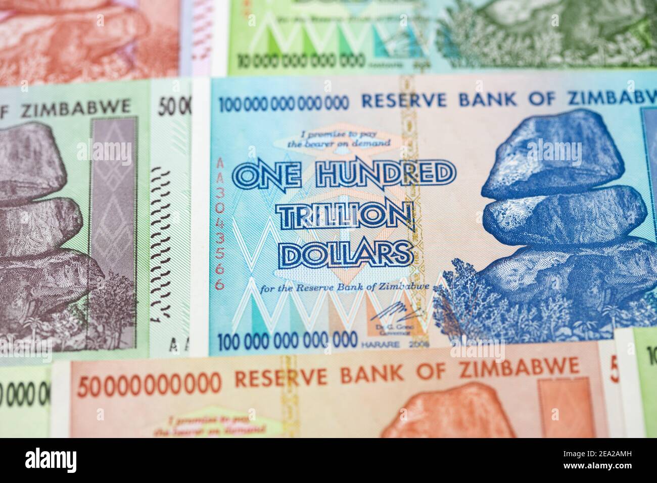 Banknotes of Zimbabwe after hyperinflation Stock Photo - Alamy
