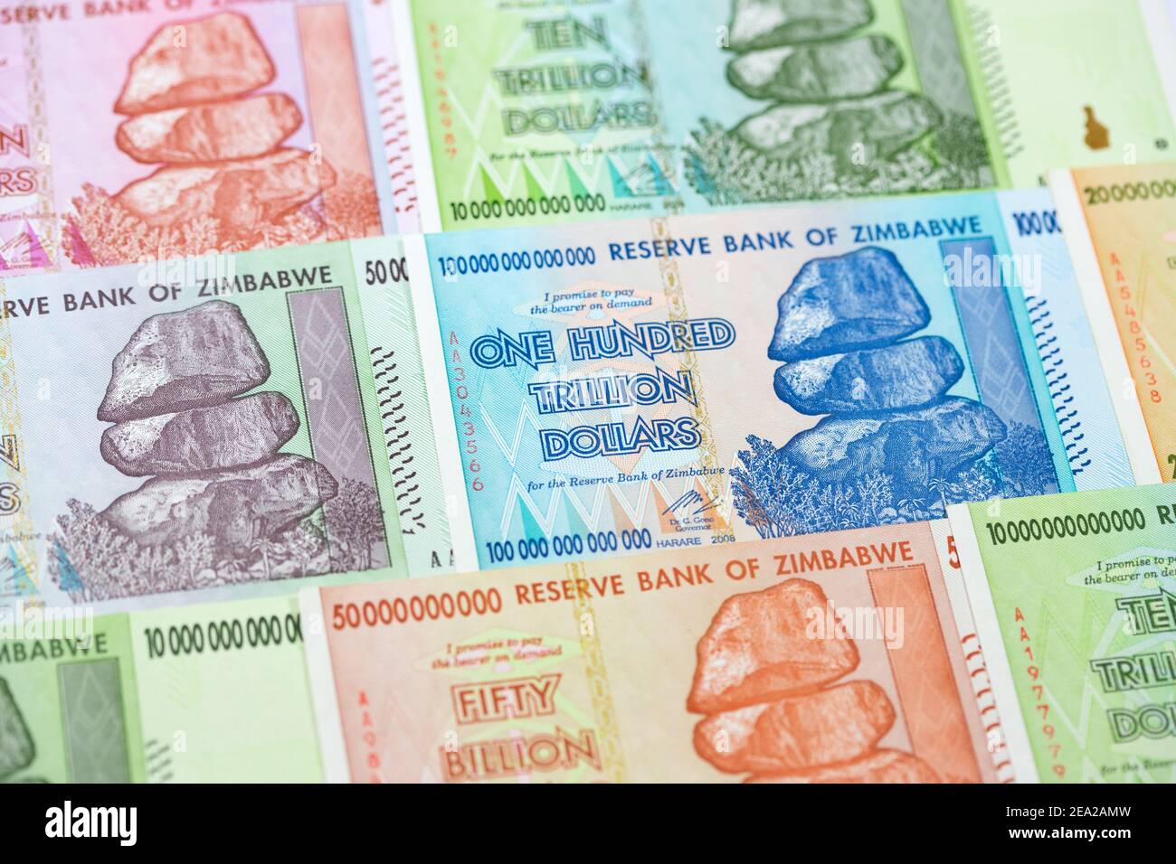 Banknotes of Zimbabwe after hyperinflation Stock Photo - Alamy