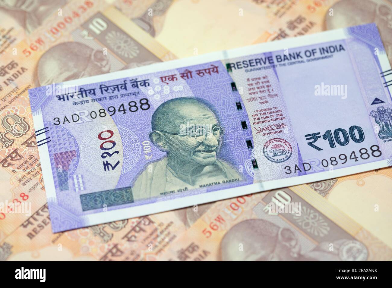 Collection of the Indian banknotes Stock Photo - Alamy