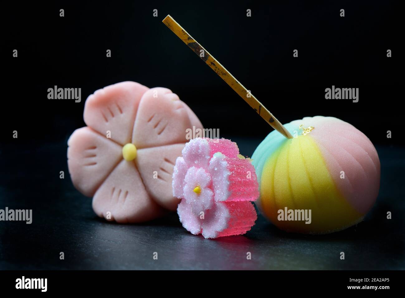 Wagashi, Japanese sweets Stock Photo - Alamy