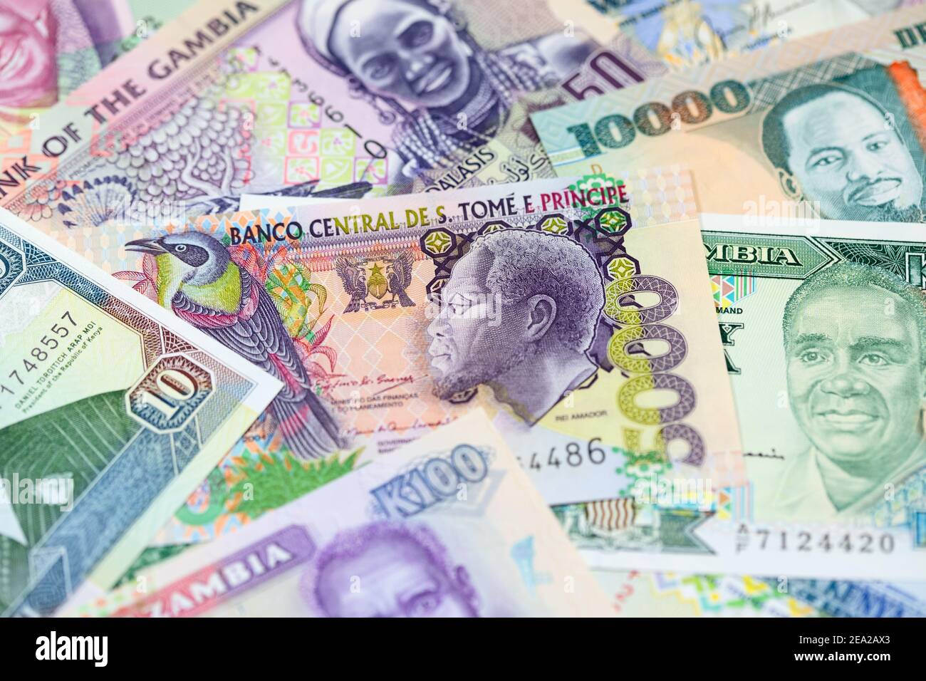 Variety of the African banknotes Stock Photo - Alamy