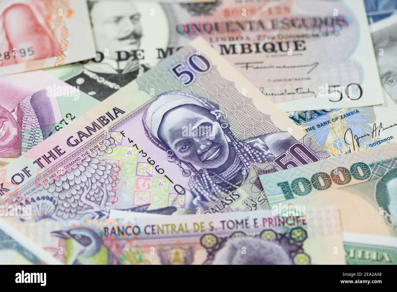 Variety of the African banknotes Stock Photo - Alamy