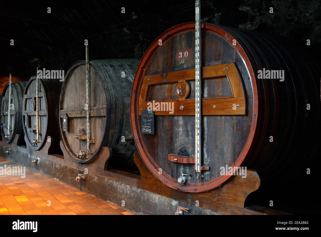 Porto, wine barrels in port wine cellar, sser, port wine barrels, port ...