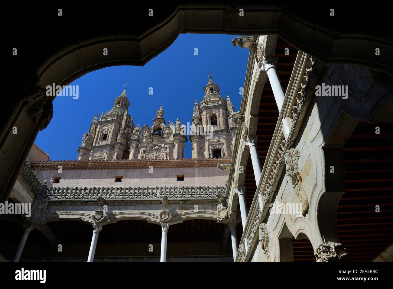 Church La Clerica ( Iglesia de la Clerica) and courtyard of the Casa de ...