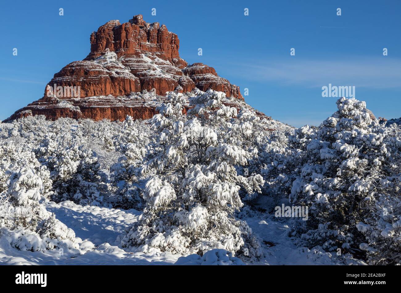 Scenic Winter Landscape in Sedona Arizona Stock Photo - Alamy