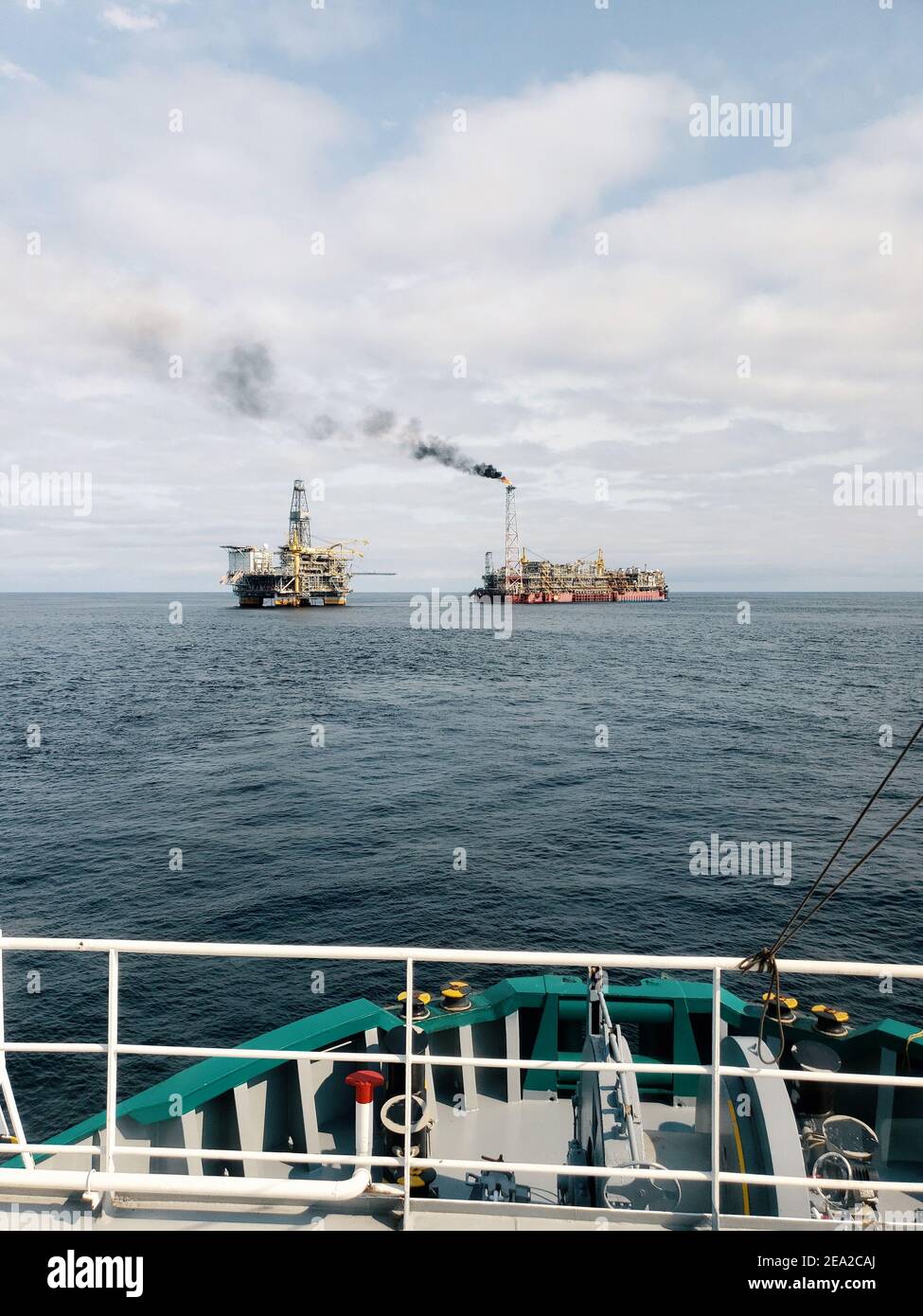 Floating production storage and offloading (FPSO) vessel, oil and gas ...