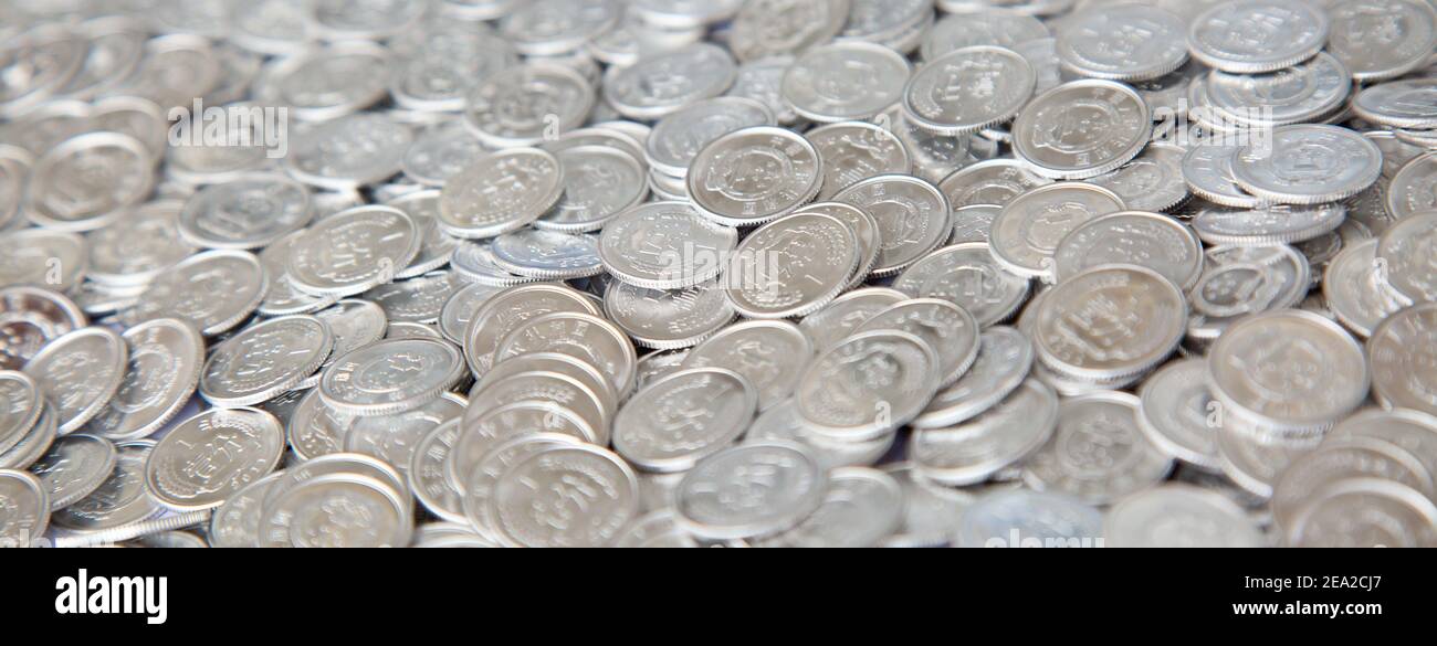 Huge pile of the China coins Stock Photo - Alamy