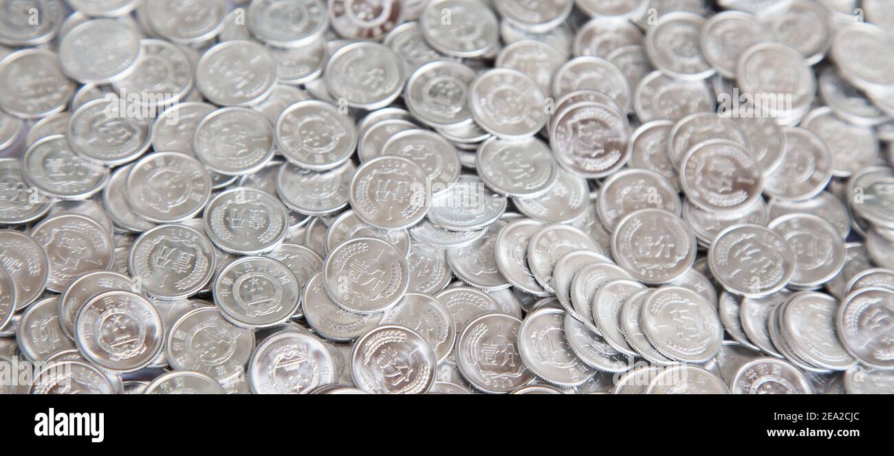 Huge pile of the China coins Stock Photo - Alamy