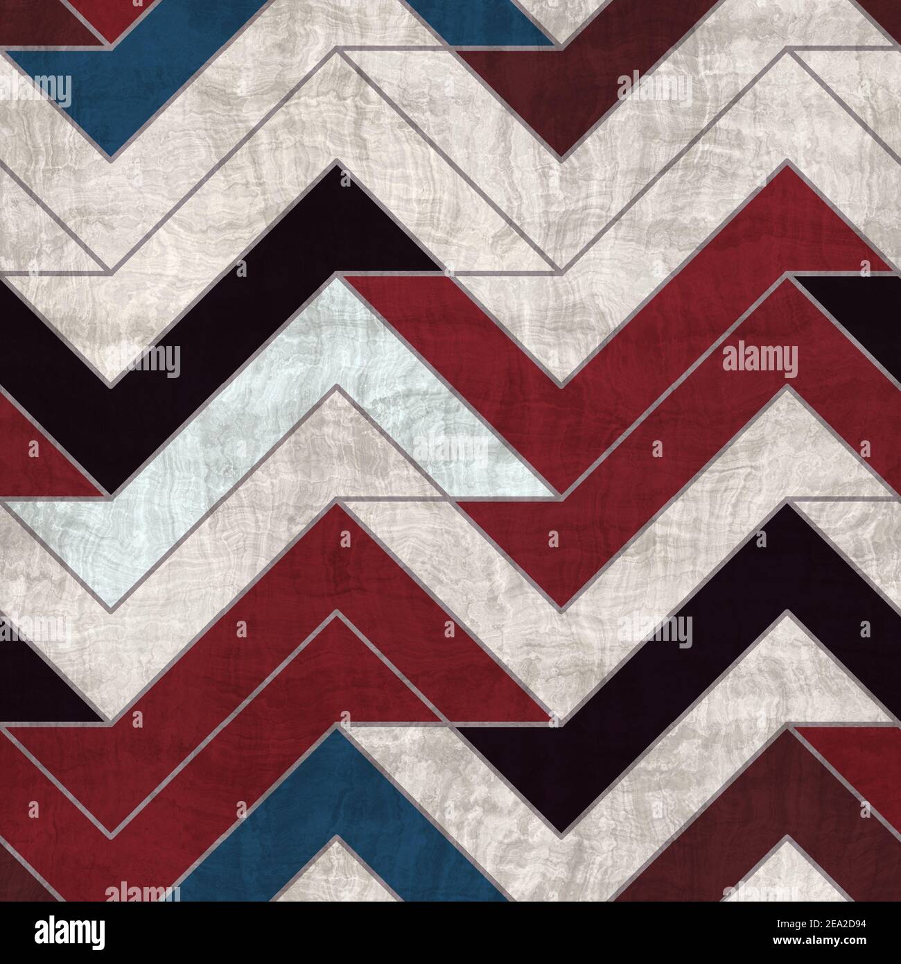 Seamless red white and blue textured retro pattern Stock Photo - Alamy