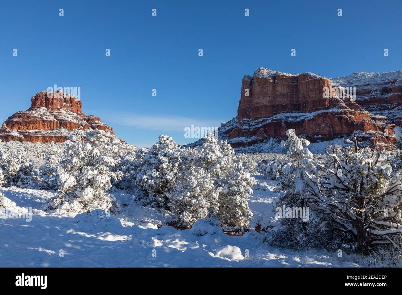 Scenic Winter Landscape in Sedona Arizona Stock Photo - Alamy