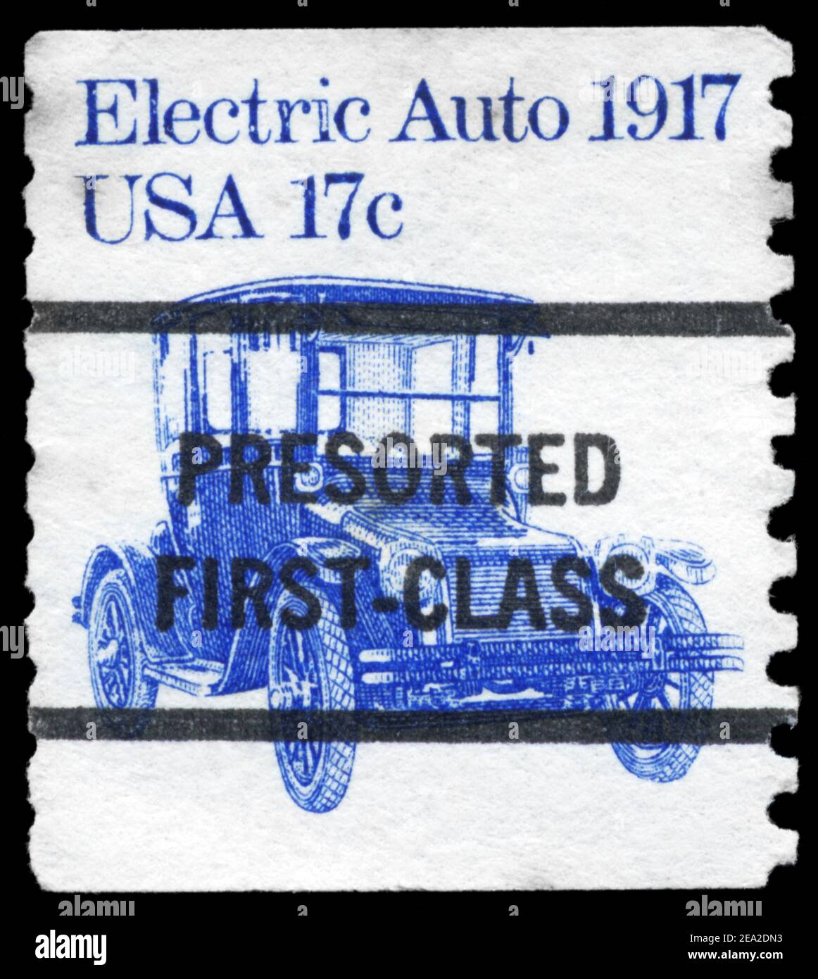 USA - CIRCA 1981: A Stamp printed in USA shows the Electric Auto ...