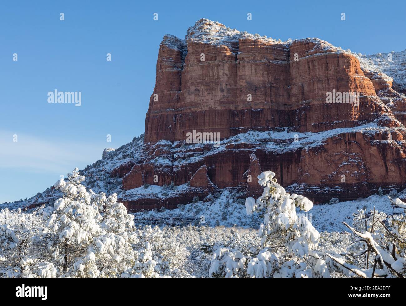 Scenic Winter Landscape in Sedona Arizona Stock Photo - Alamy