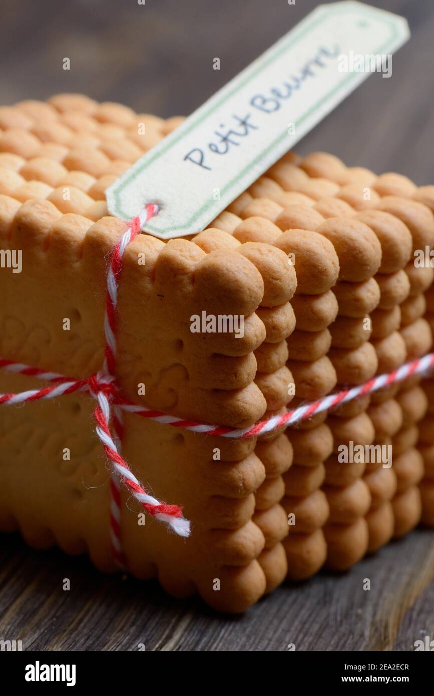 Butter biscuits, butter biscuits, petit beurre, France Stock Photo - Alamy