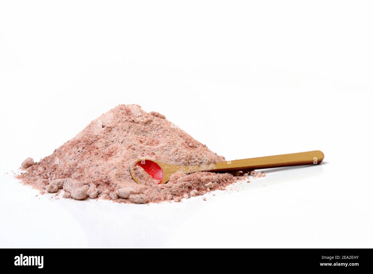 Kala Namak, ground salt with spoon, Indian salt, black salt, black salt ...