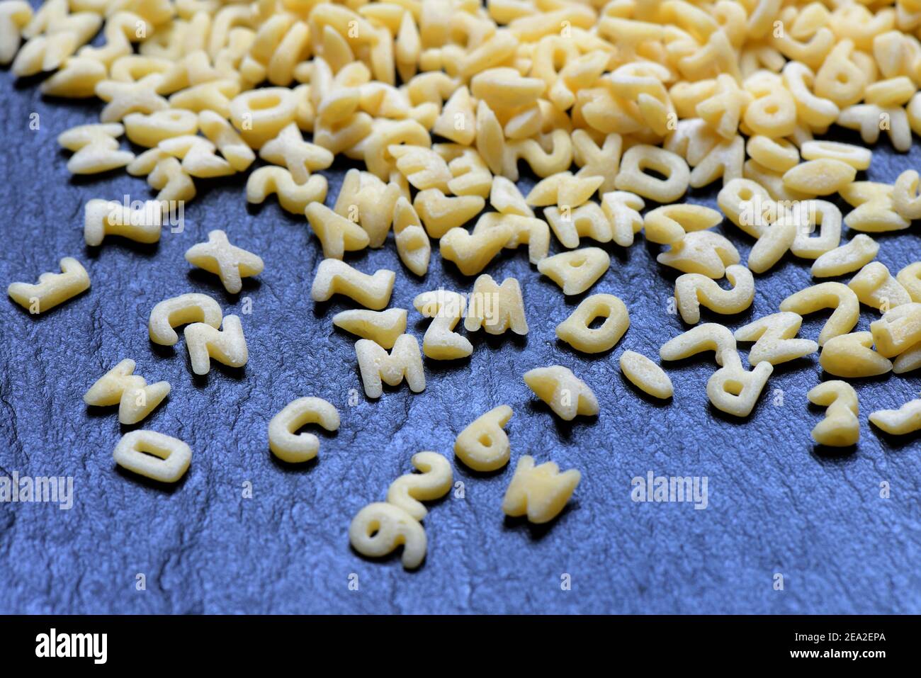 Letter noodles, pasta Stock Photo - Alamy