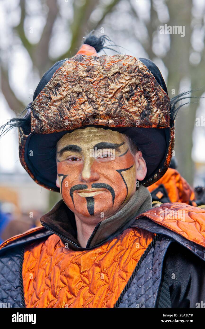 Portrait mask of Swabian-Alemannic carnival, Laupheim, Baden ...