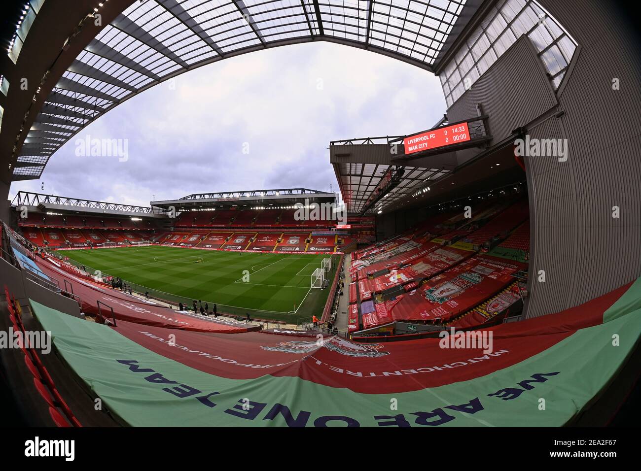 A general view of the pitch before during the Premier League match at ...