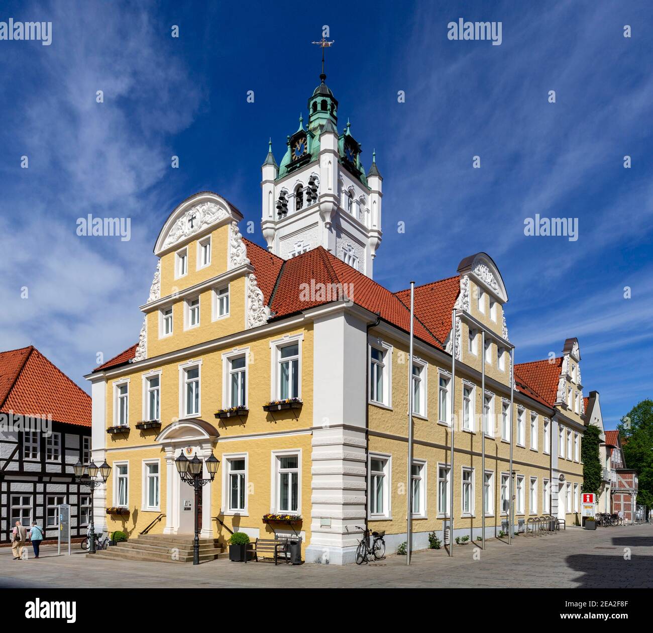 Verden City Hall, Verden an der Aller, Lower Saxony, Germany Stock ...
