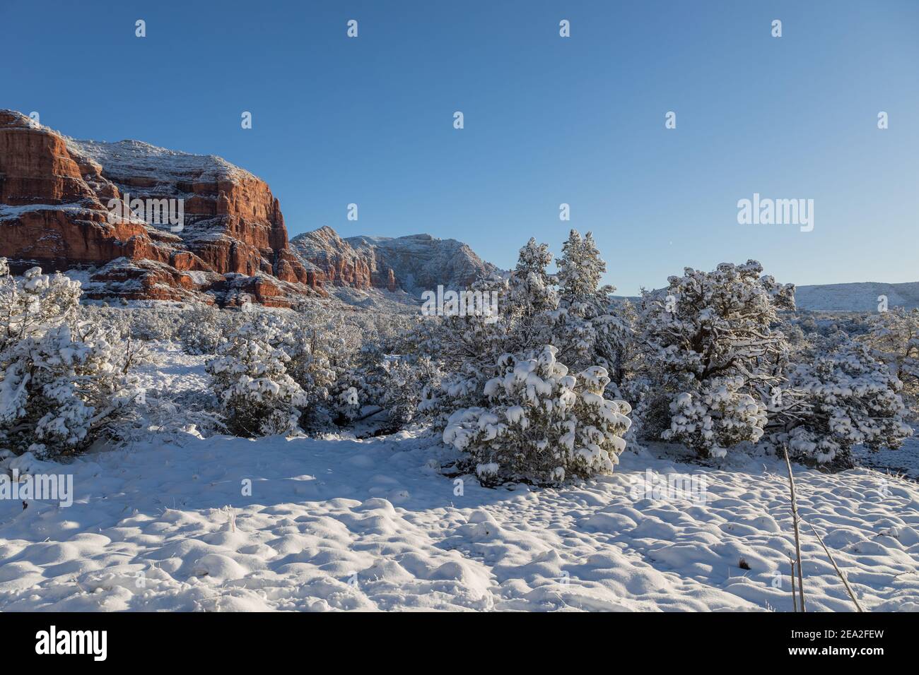Scenic Winter Landscape in Sedona Arizona Stock Photo - Alamy