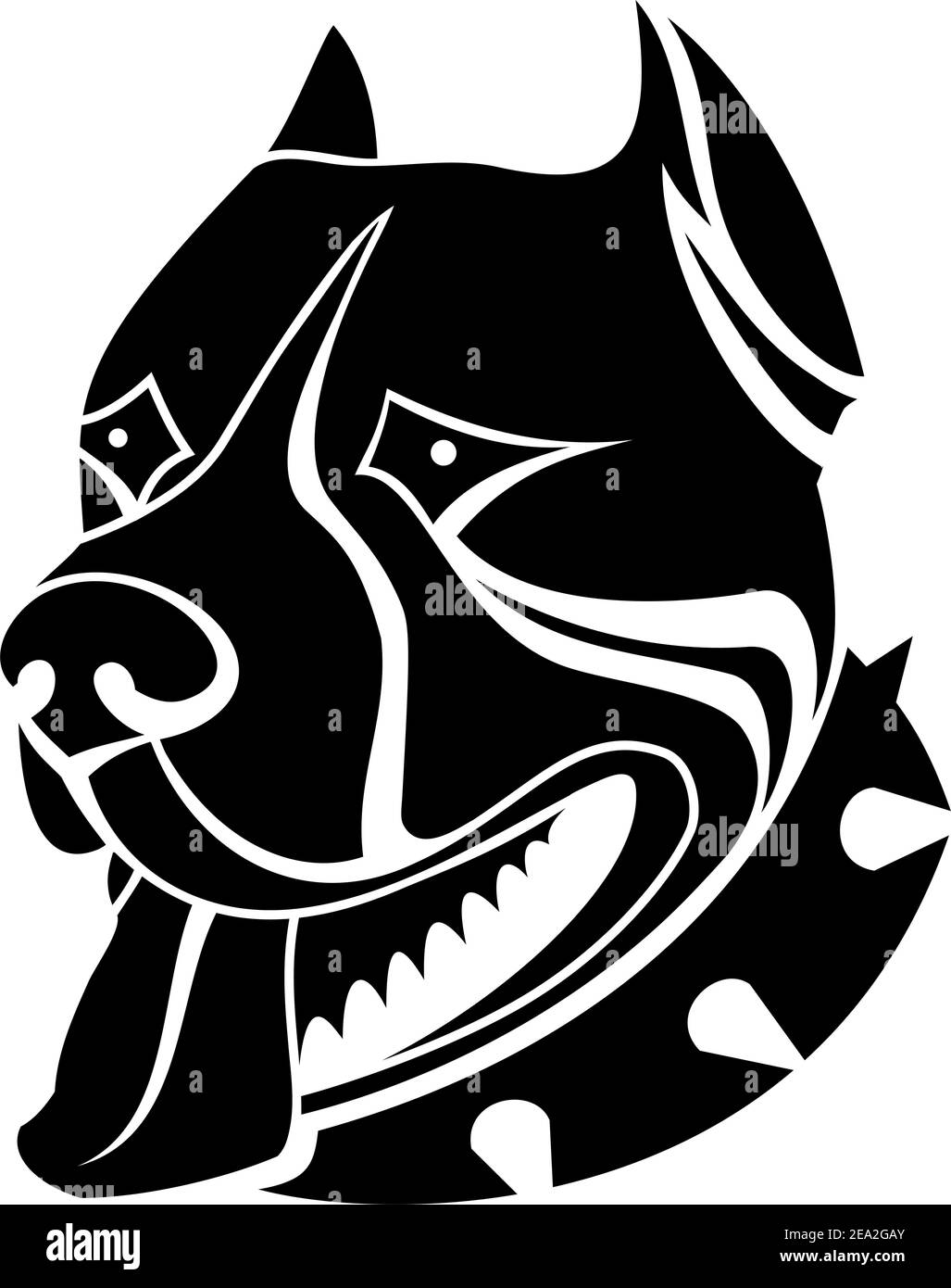 Isolated guard dog as a symbol or emblem Stock Vector Image & Art - Alamy