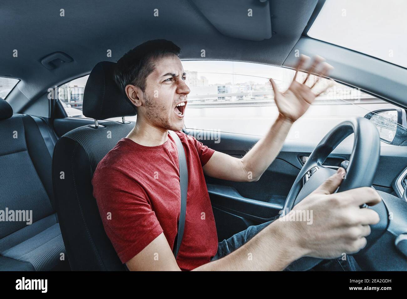 Angry taxi driver hi-res stock photography and images - Alamy