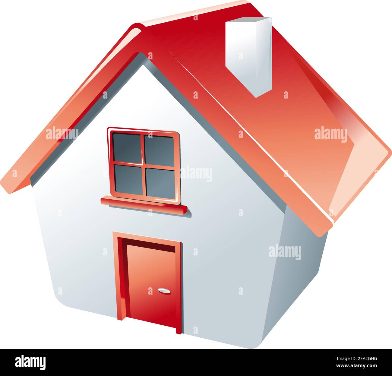 Detached house construction Cut Out Stock Images & Pictures - Alamy