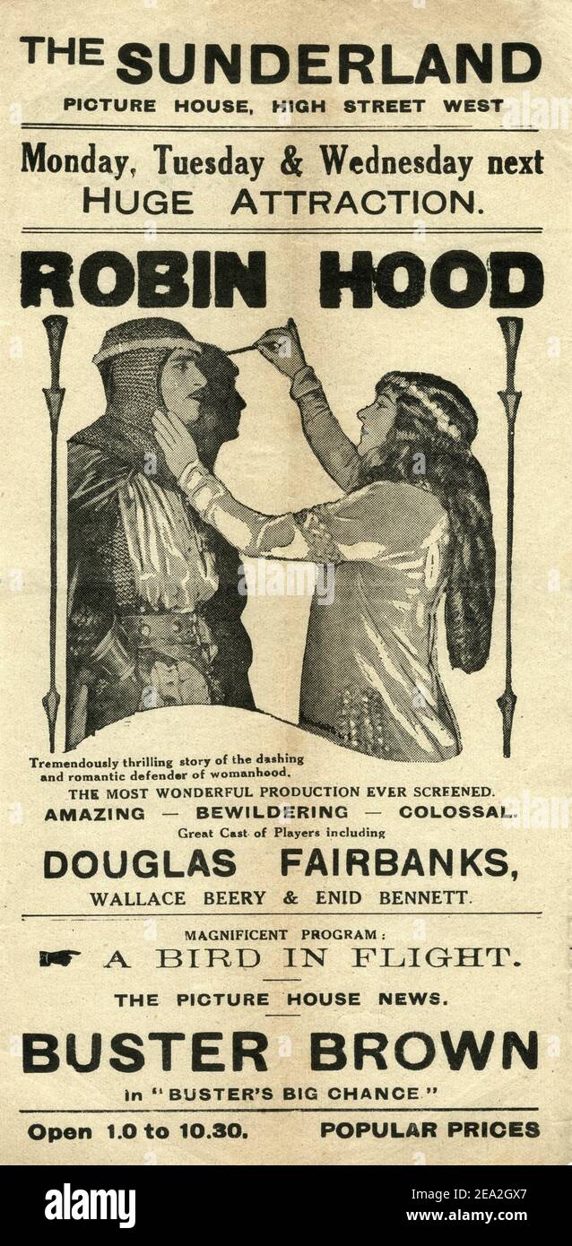 DOUGLAS FAIRBANKS Sr and ENID BENNETT in ROBIN HOOD / aka DOUGLAS ...