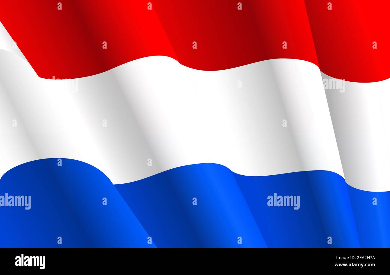 Flag of Netherlands for design as a background or texture Stock Vector ...