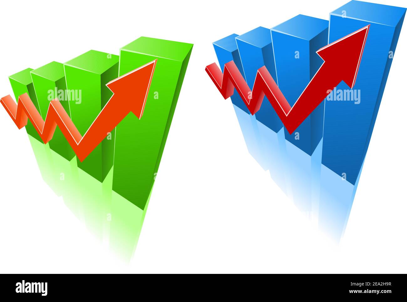Growth graphs for design and business concept Stock Vector Image & Art ...