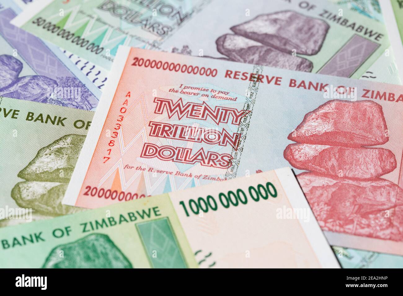 Banknotes of Zimbabwe after hyperinflation Stock Photo - Alamy