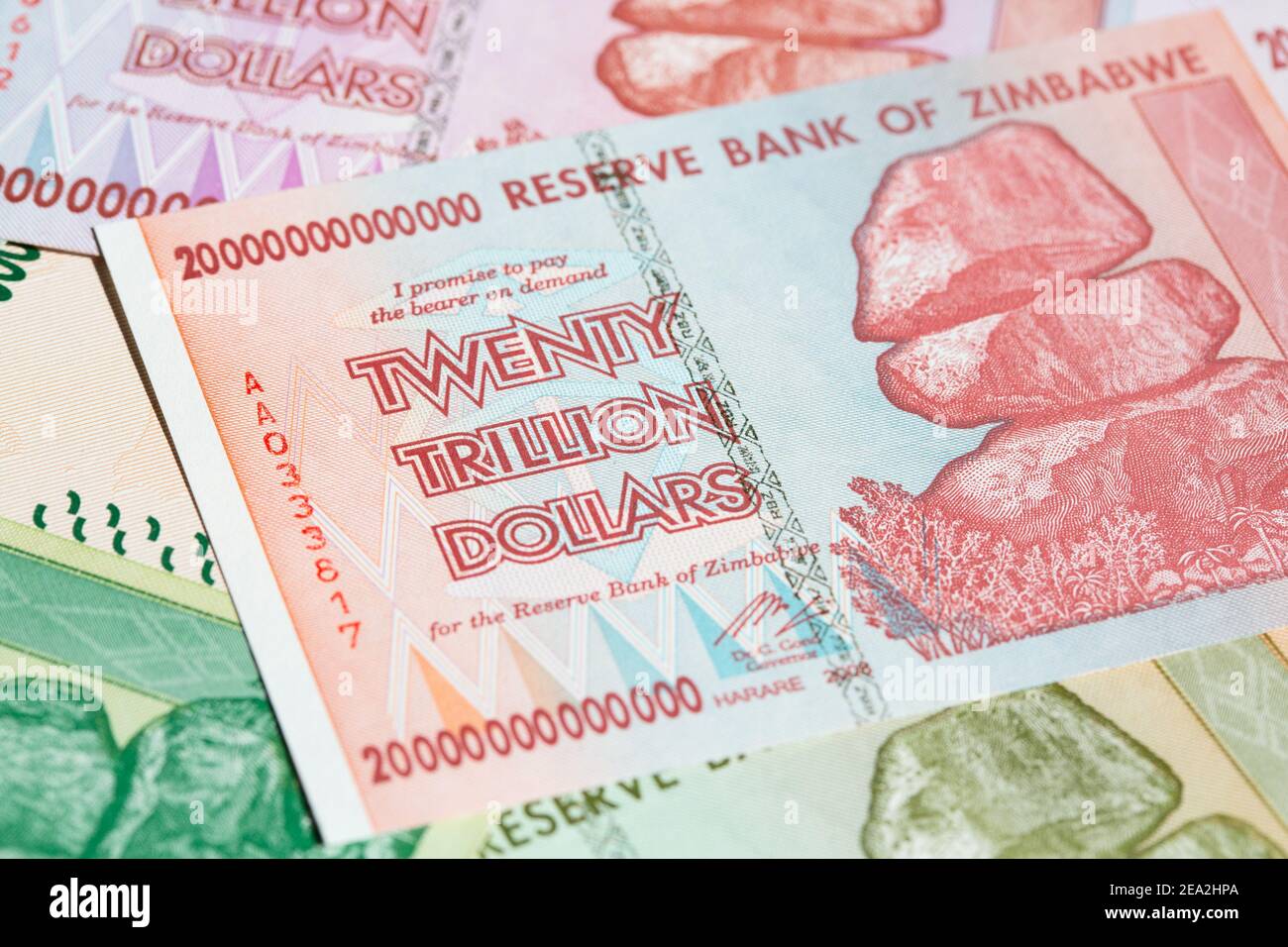 Banknotes of Zimbabwe after hyperinflation Stock Photo - Alamy