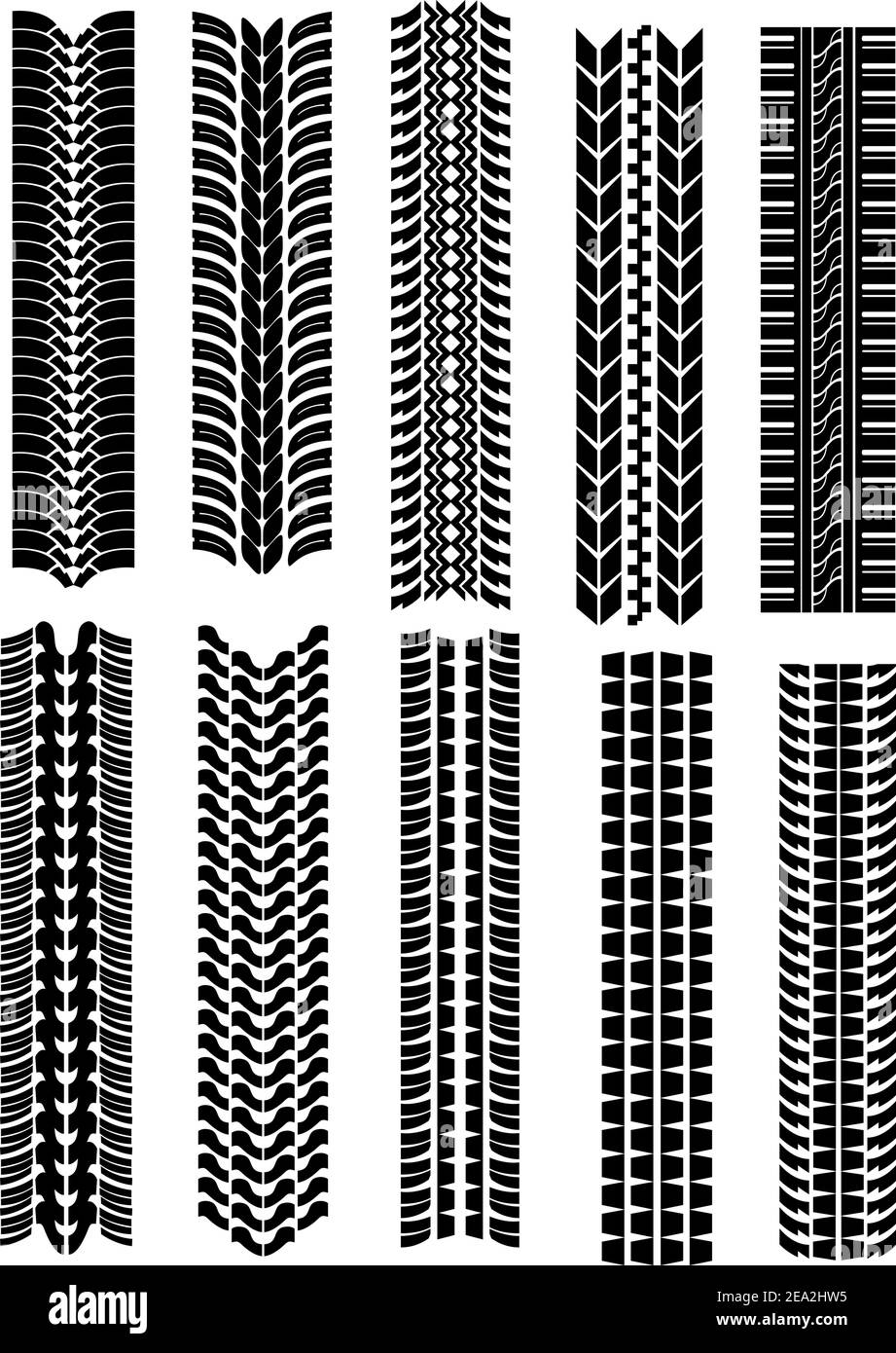 Set of tire shapes isolated on white for design Stock Vector Image ...