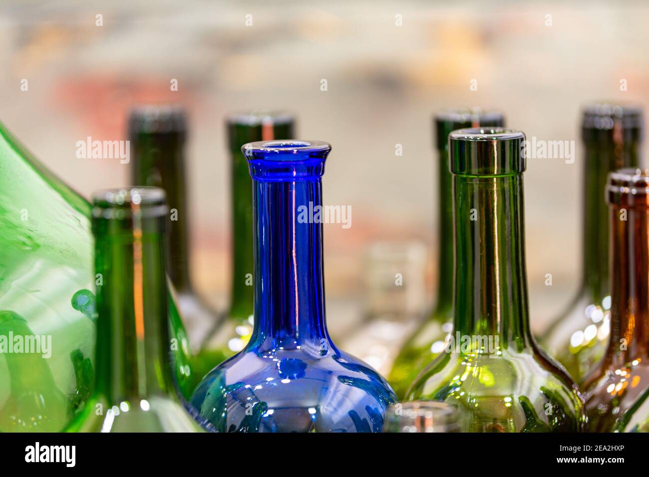 Eclectic Collection: Vintage Glass Bottles Stock Photo - Alamy