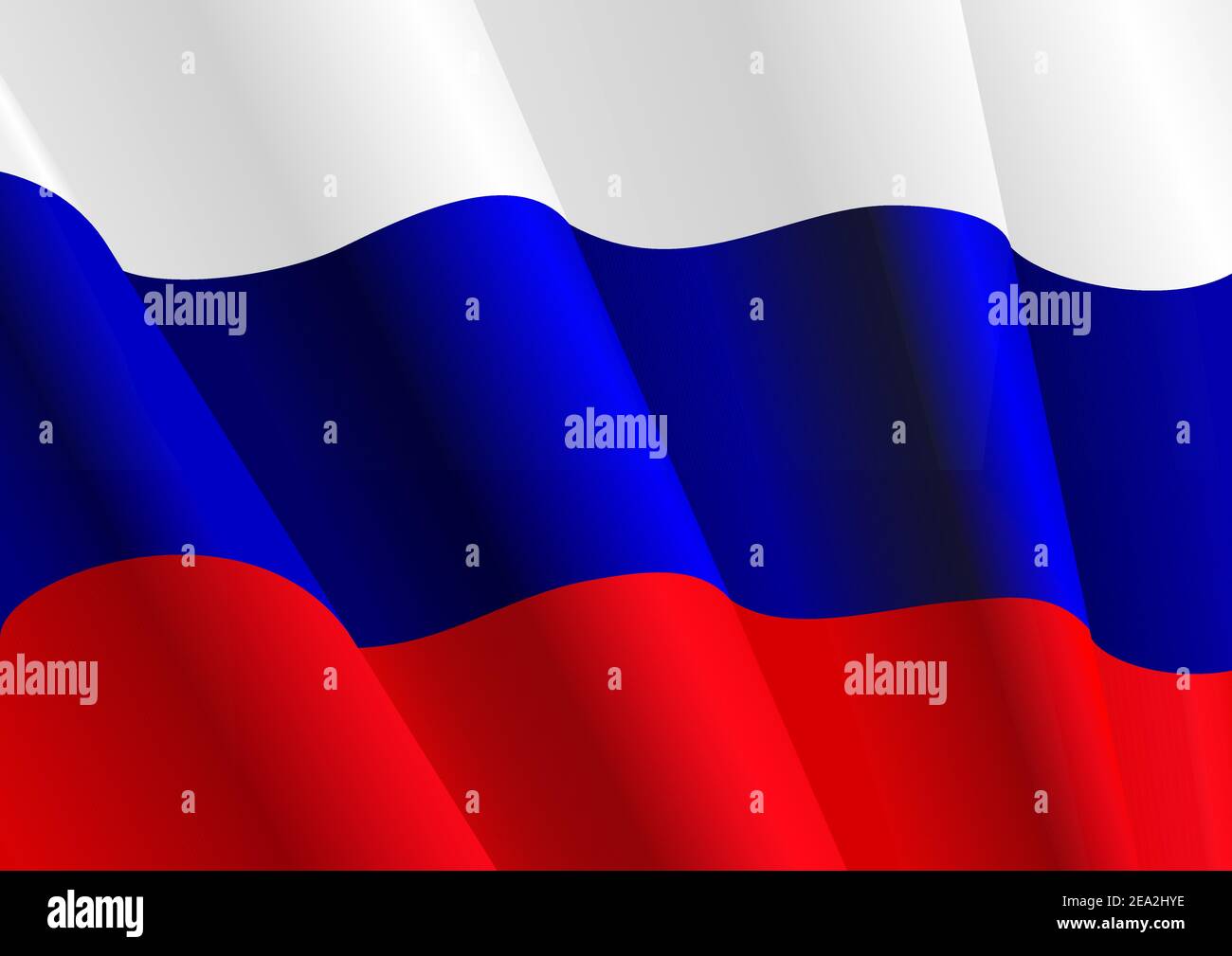 Russian blue and white flag Stock Vector Images - Alamy