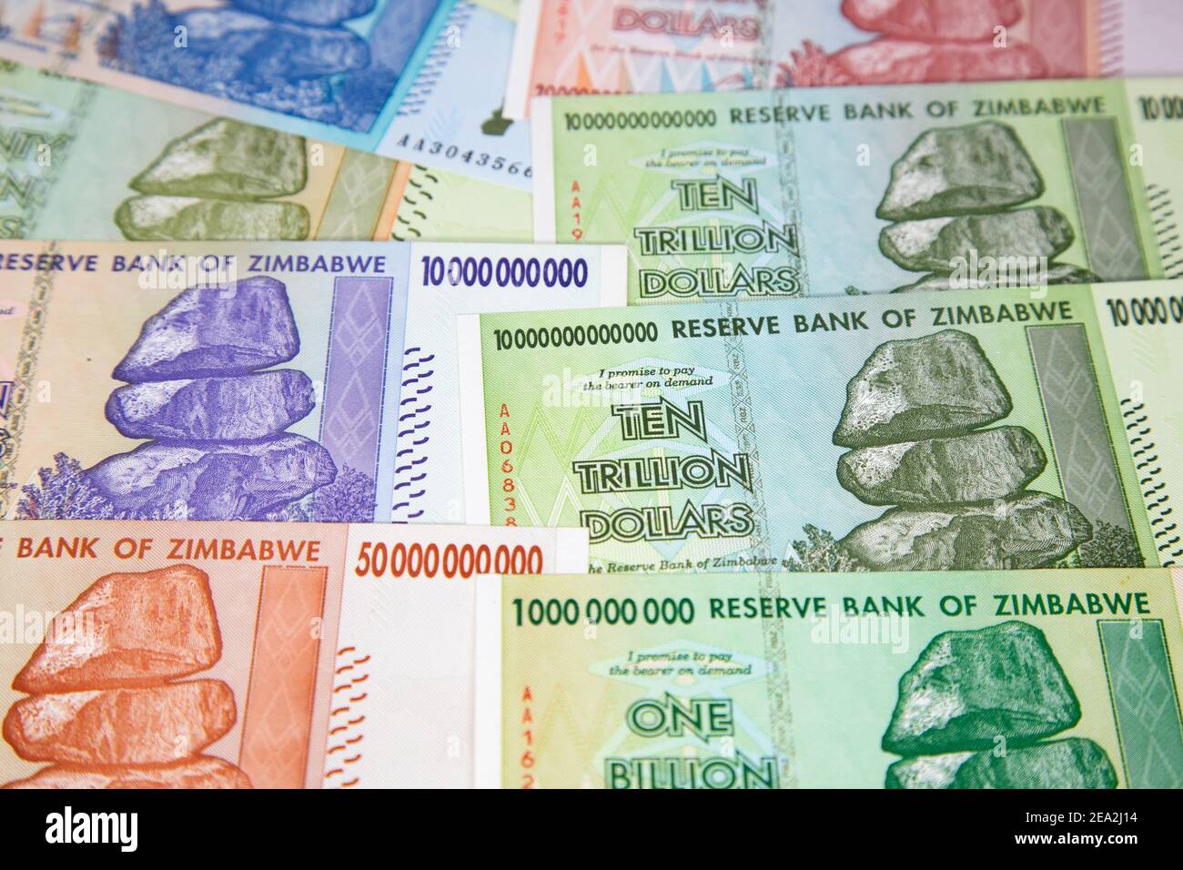 Banknotes of Zimbabwe after hyperinflation Stock Photo - Alamy