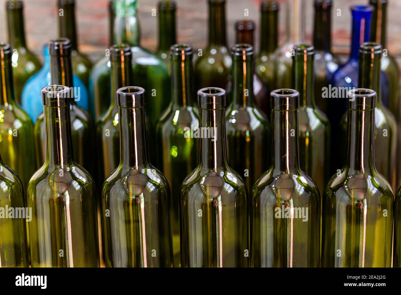 Eclectic Collection: Vintage Glass Bottles Stock Photo - Alamy