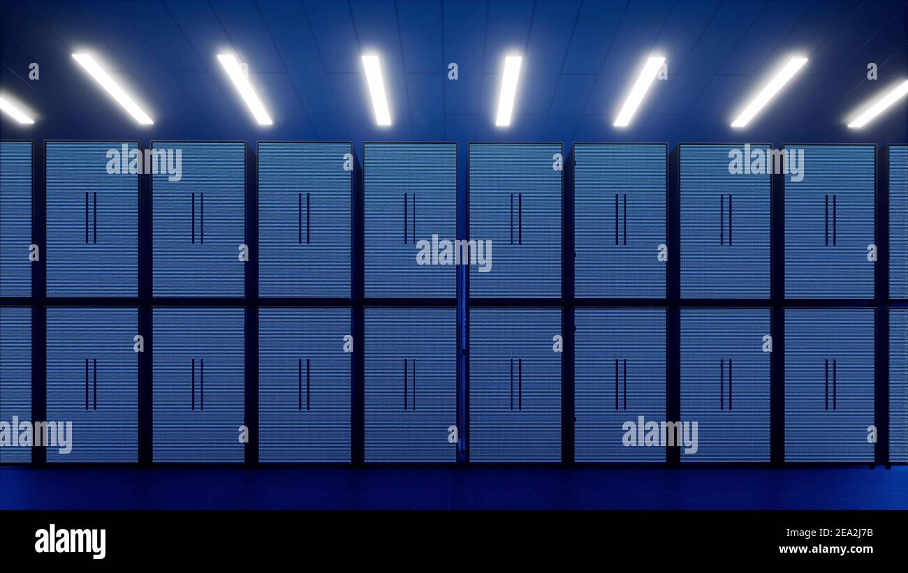 Data center or isp digital Futuristic information technology concept ...