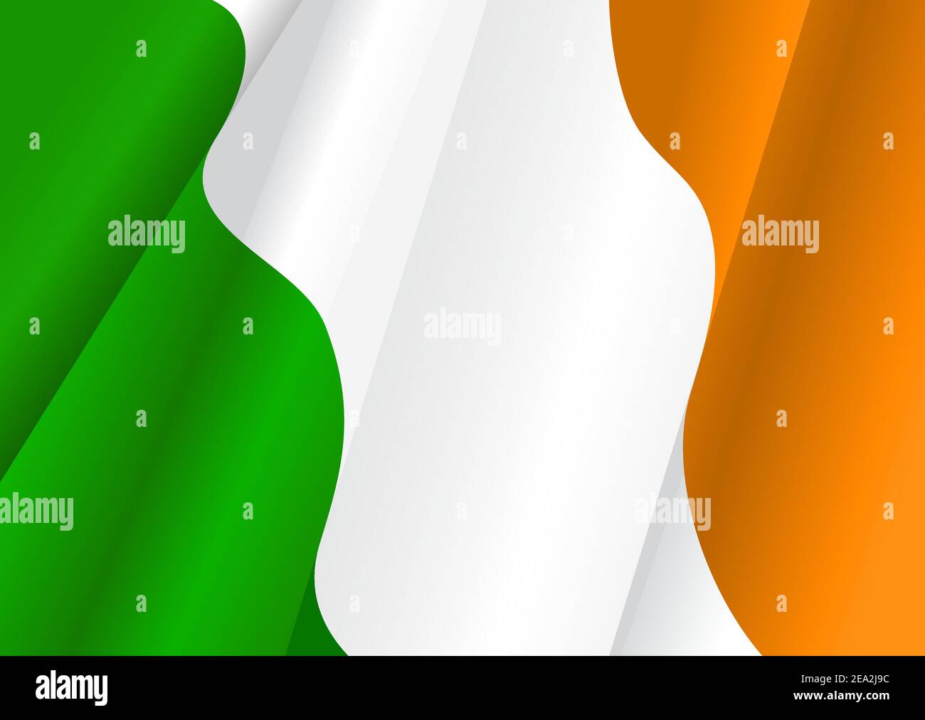 Flag of Ireland for design as a background or texture Stock Vector ...