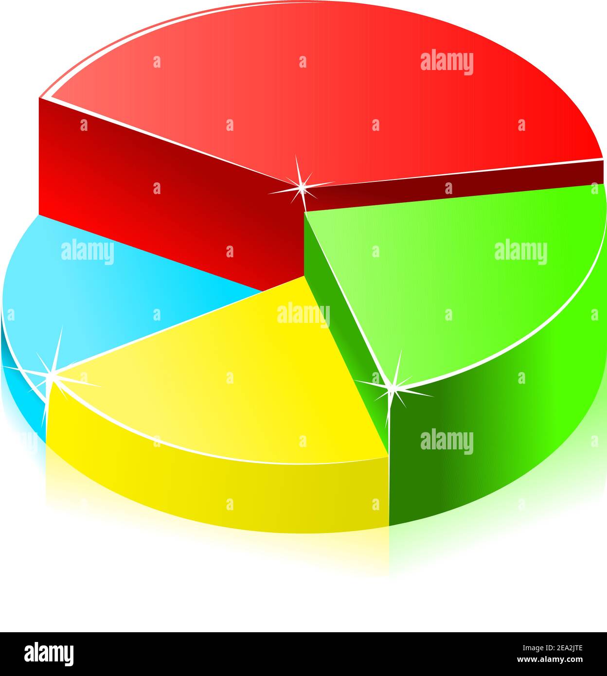 Color circle graph for design and business concept Stock Vector Image ...