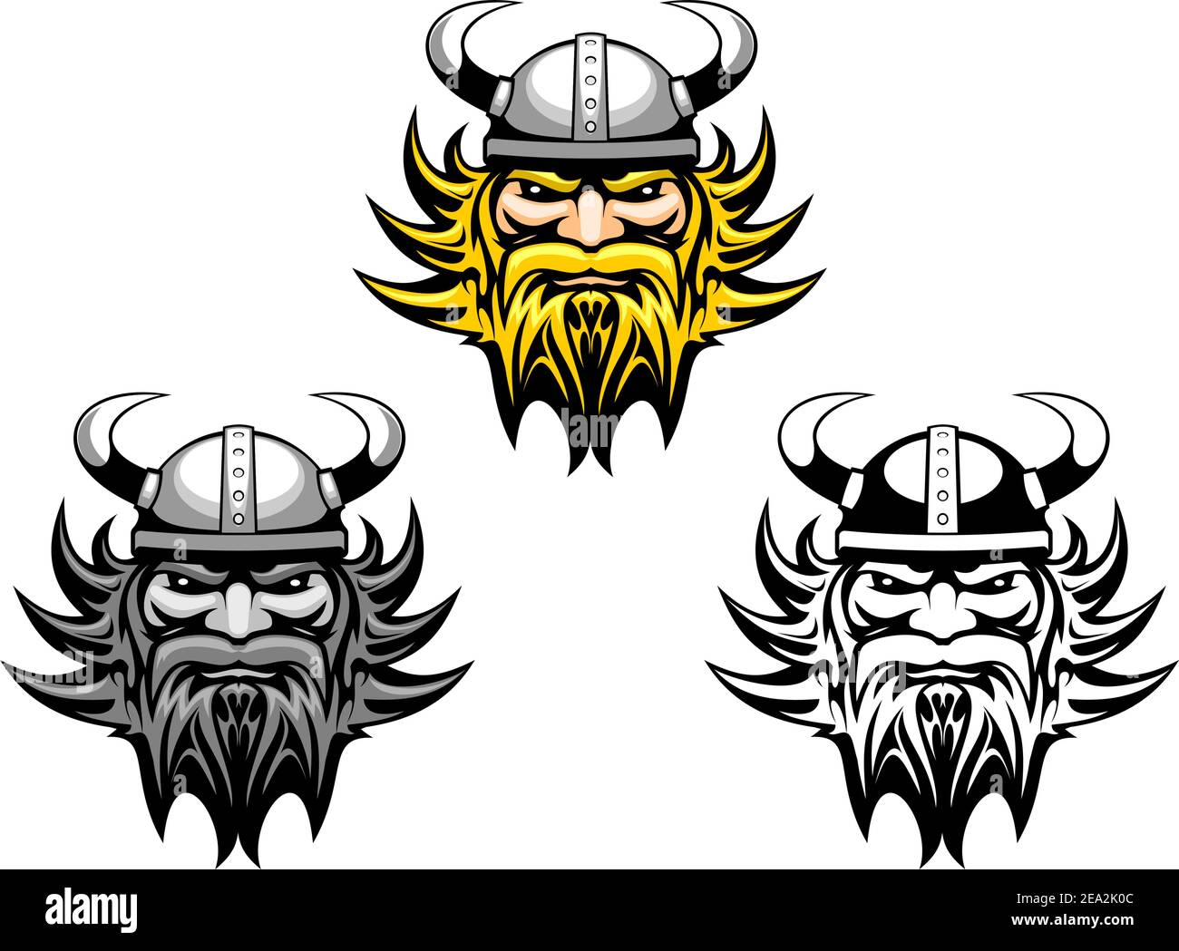 Angry Viking Face Tattoos
