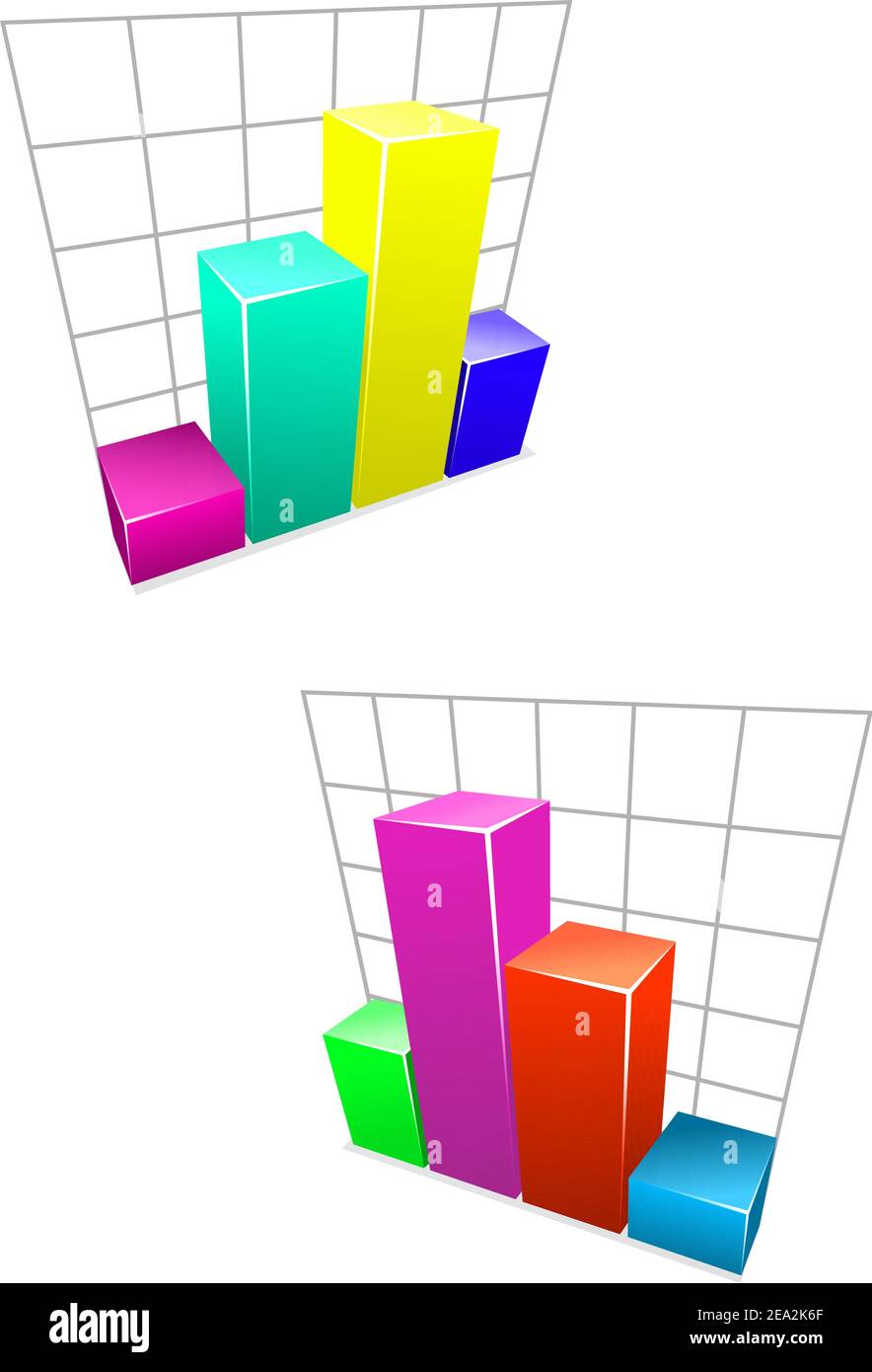 Color graph for design and business concept Stock Vector Image & Art ...