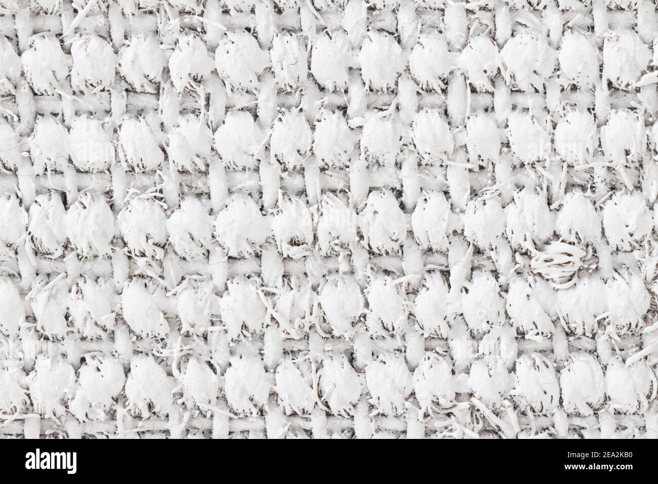 Horizontal and vertical pattern of a woven reed mat painted white Stock ...
