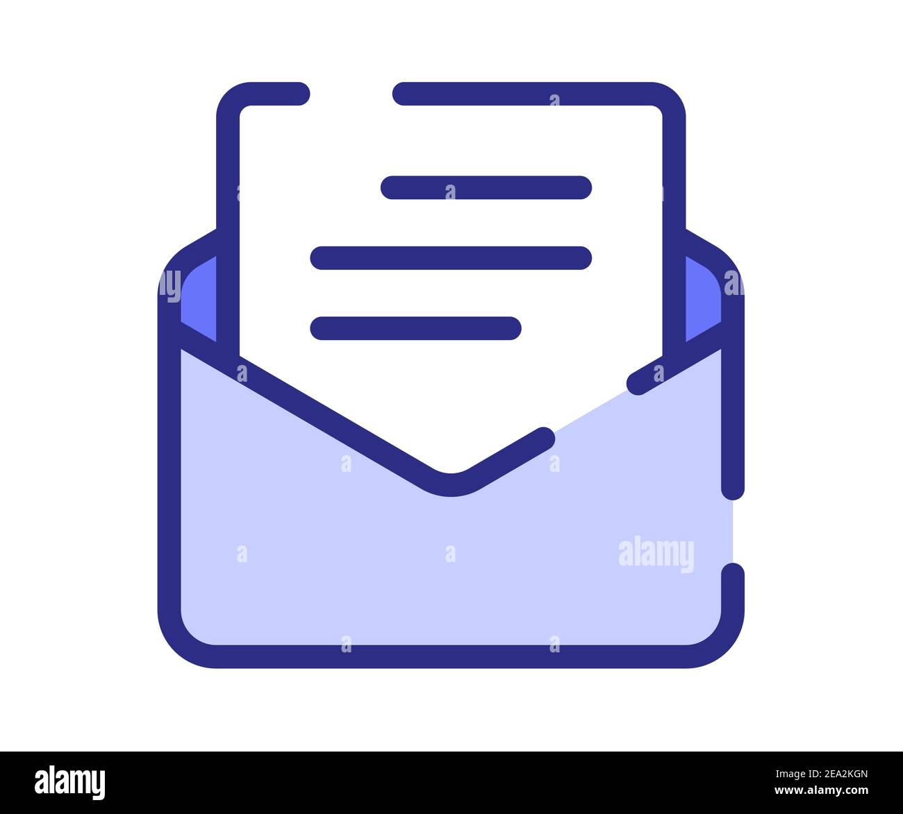 email envelope letter single isolated icon with dashed line or dash ...