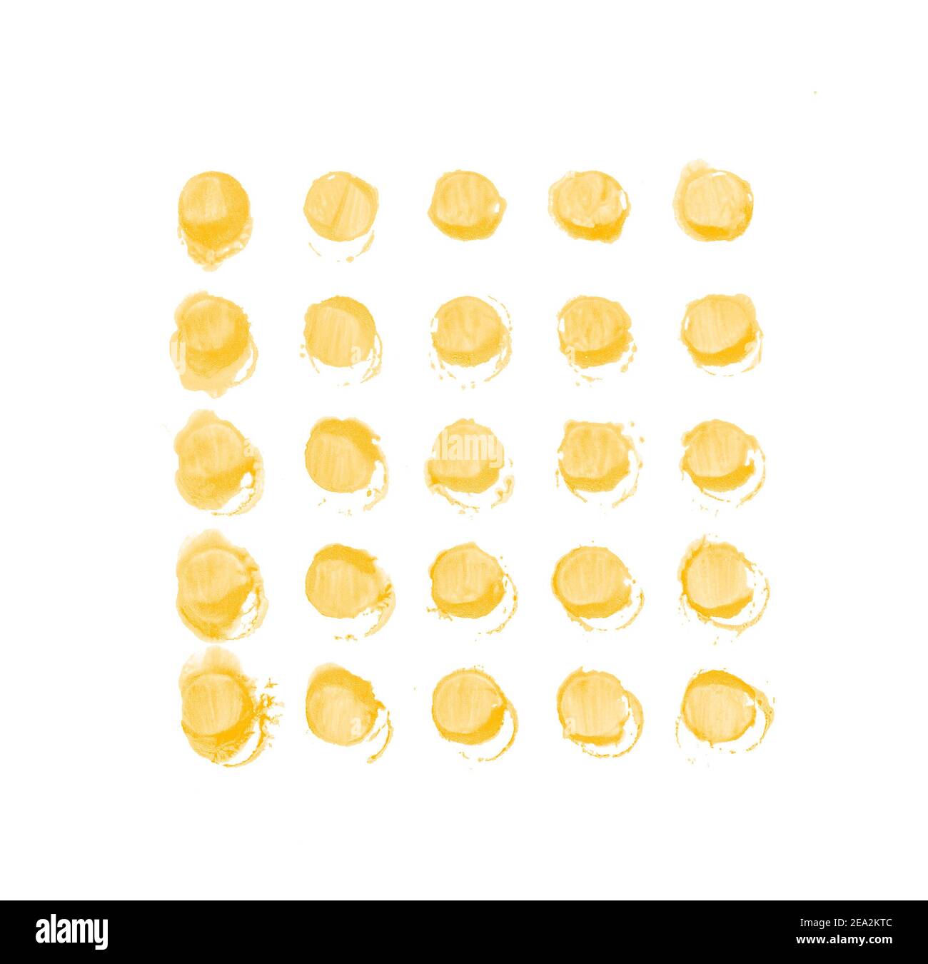 Abstract yellow watercolor circles brush backdrop Stock Photo - Alamy