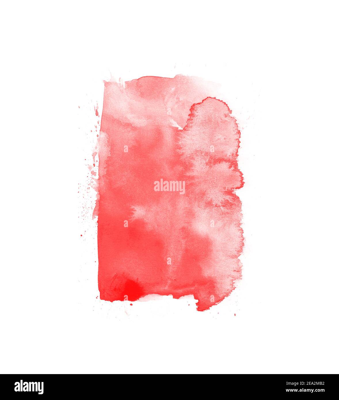 Beautiful red paint smear brush for painting. Red brushes illustration ...