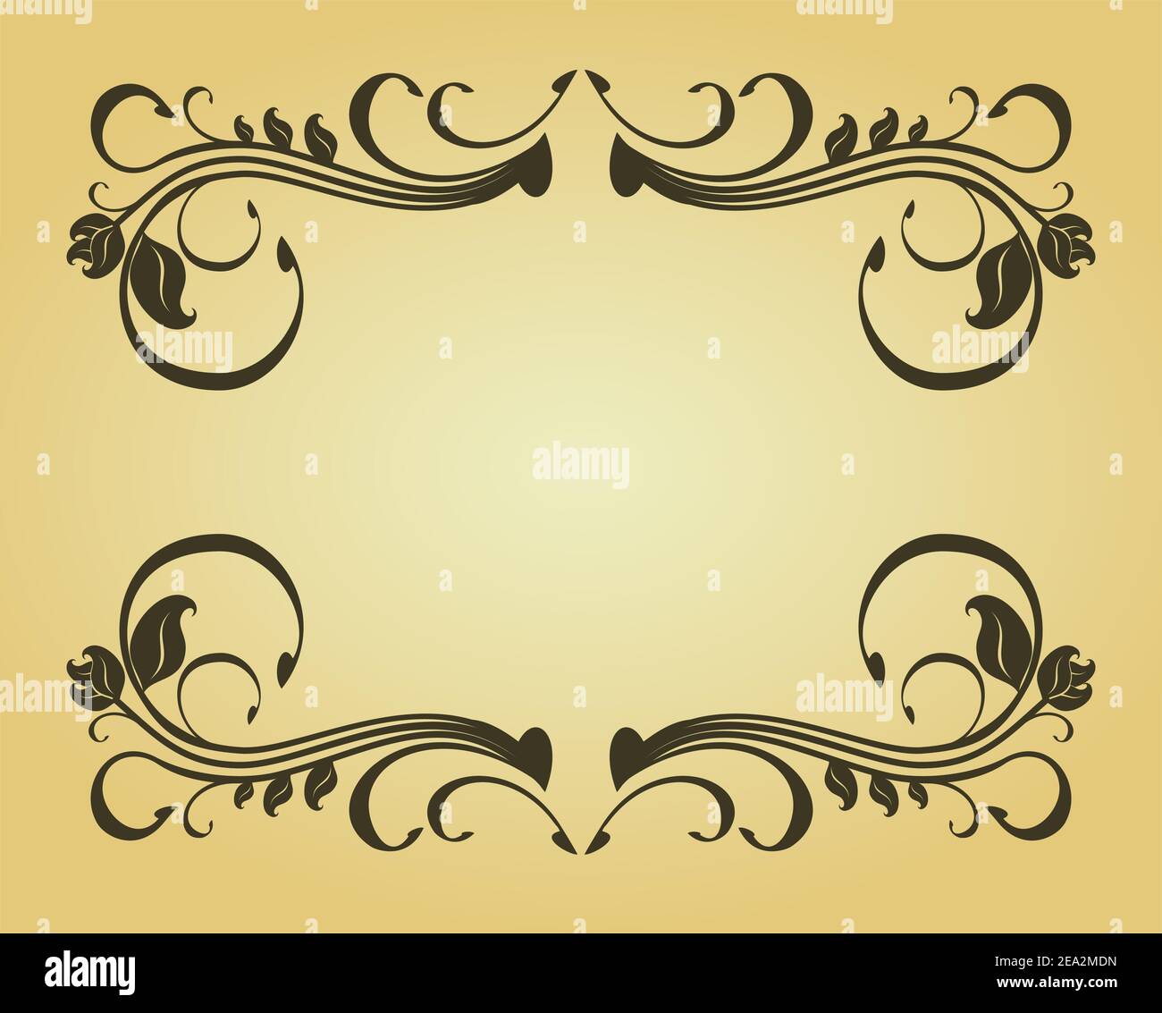 Vintage frame in victorian style for ornate and design Stock Vector ...