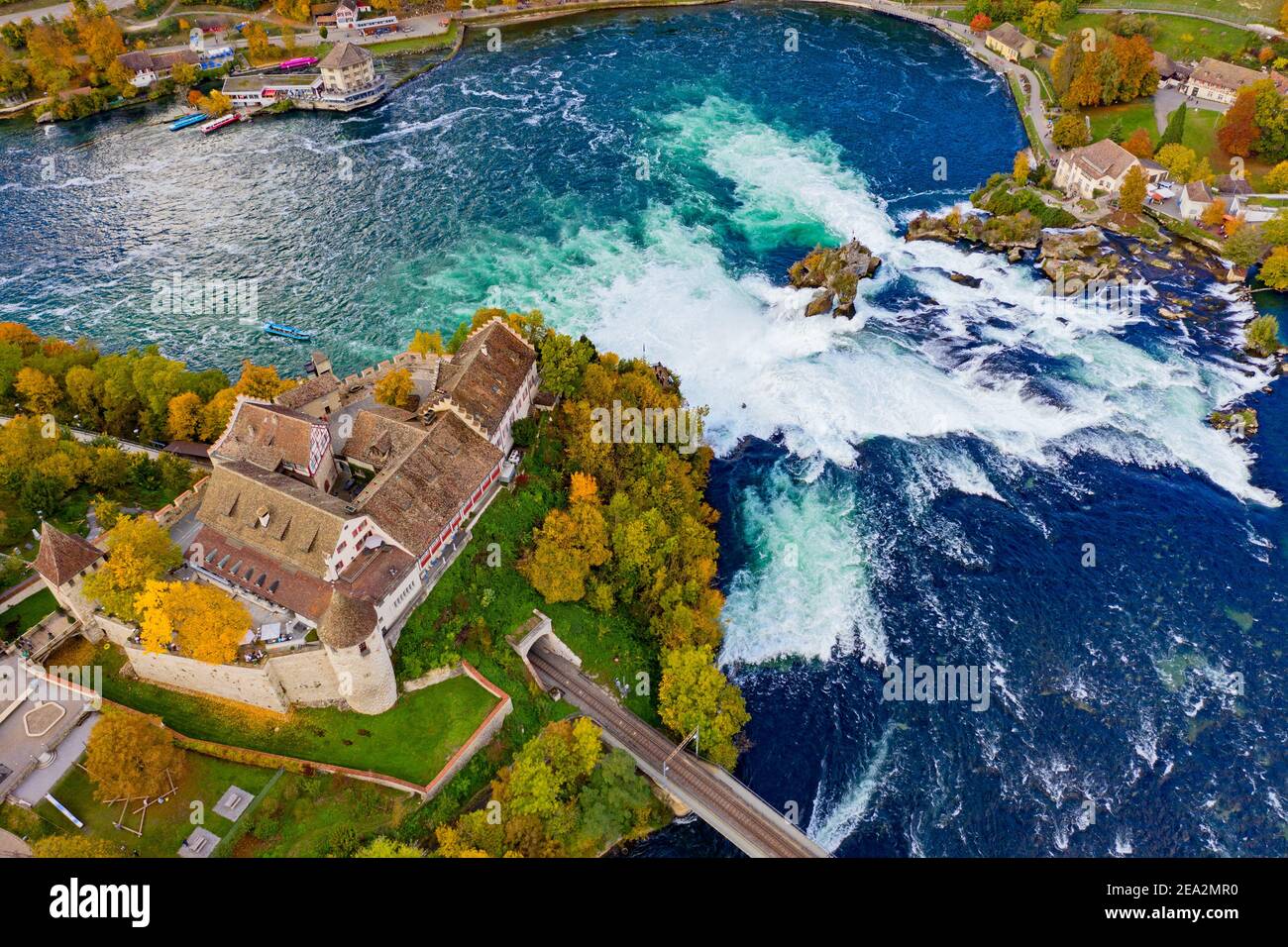 Rheinfall - the biggest waterfall in Europe Stock Photo - Alamy