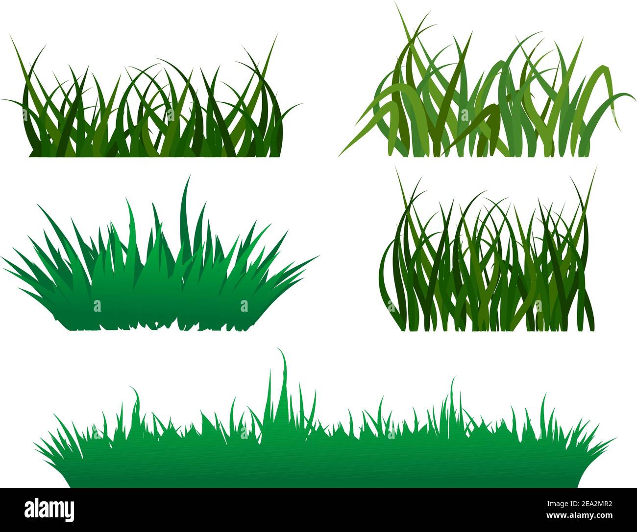 Green grass elements for design and decorate Stock Vector Image & Art ...