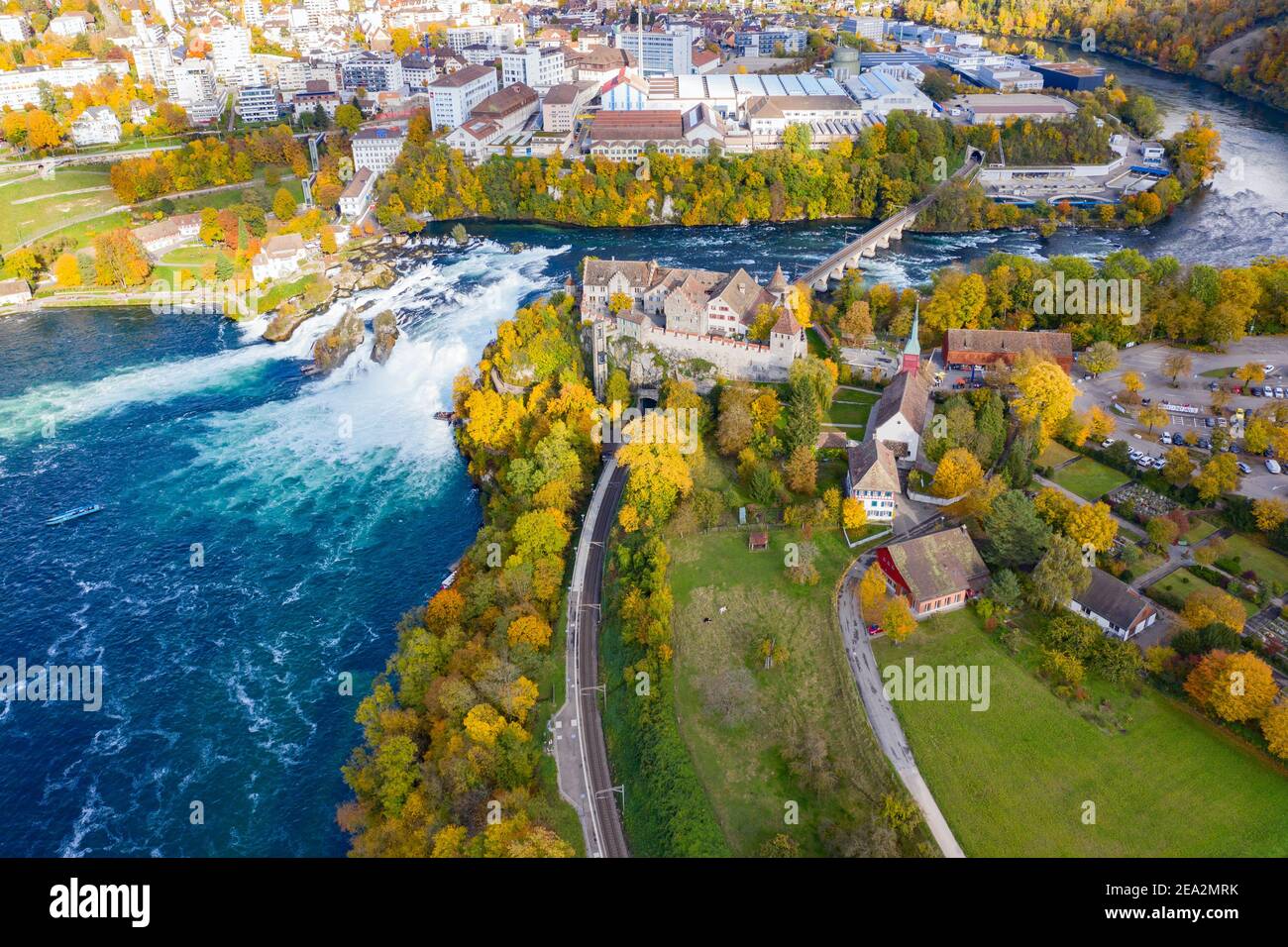 Rheinfall - the biggest waterfall in Europe Stock Photo - Alamy